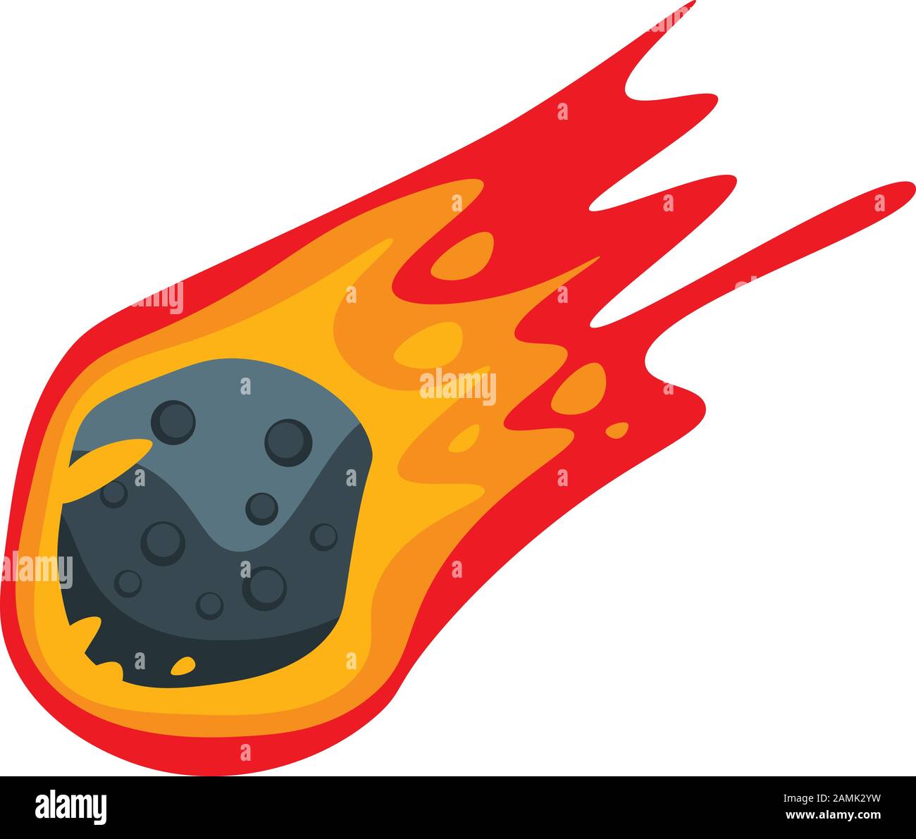 Falling meteorite icon, isometric style Stock Vector Image & Art - Alamy