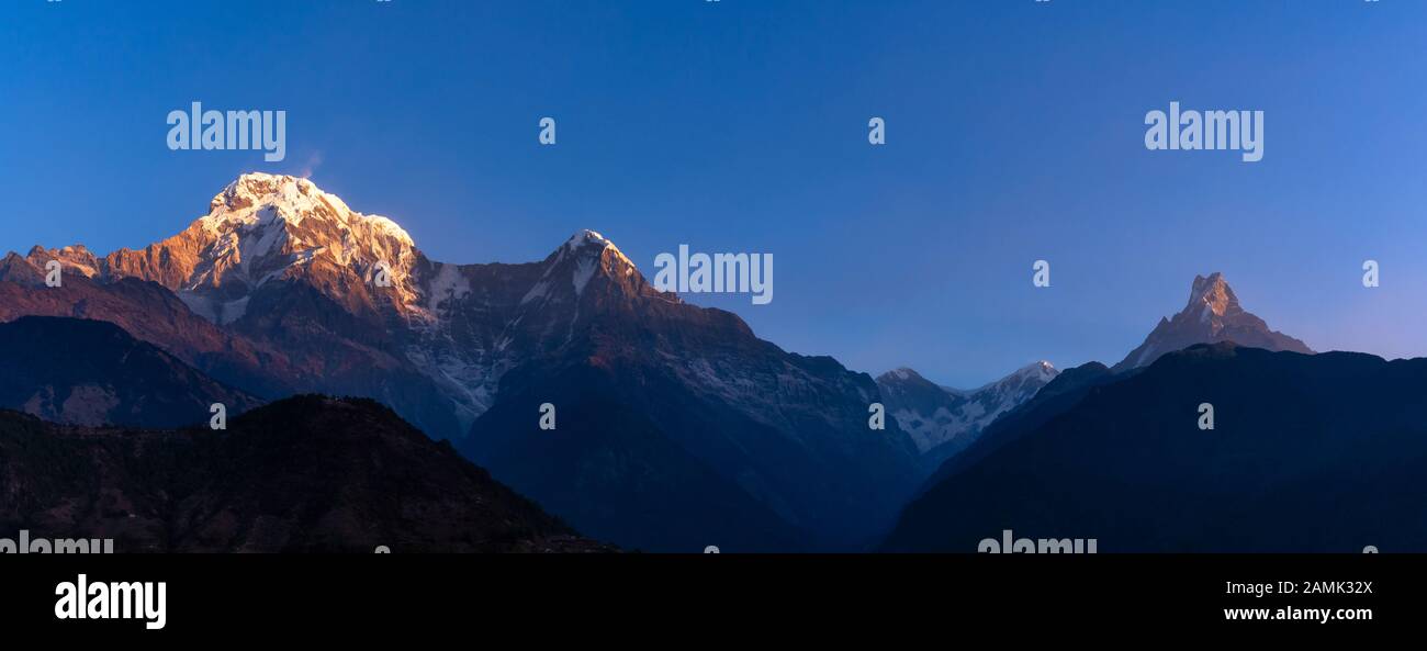 Majestic panorama himalayan mountain hi-res stock photography and ...