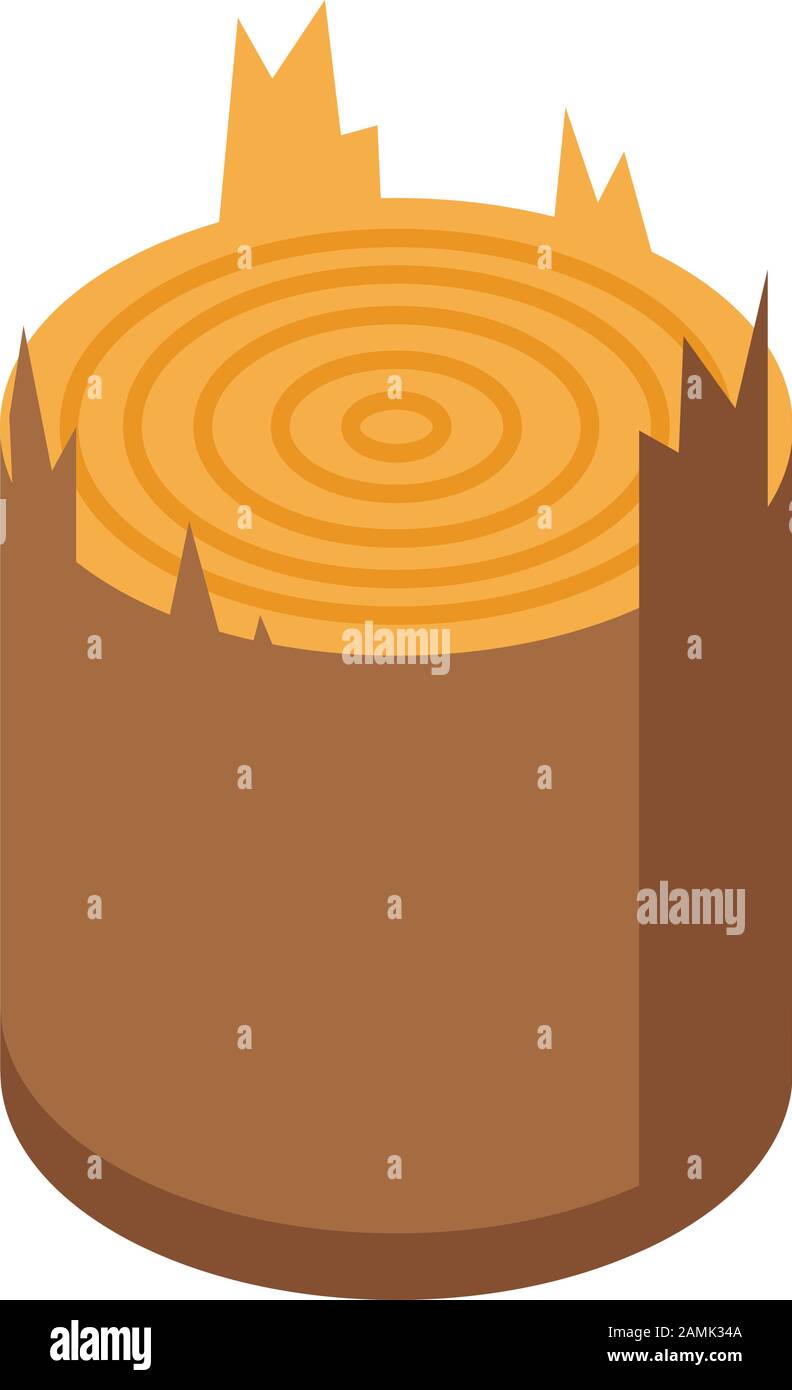 Tree stub icon, isometric style Stock Vector Image & Art - Alamy