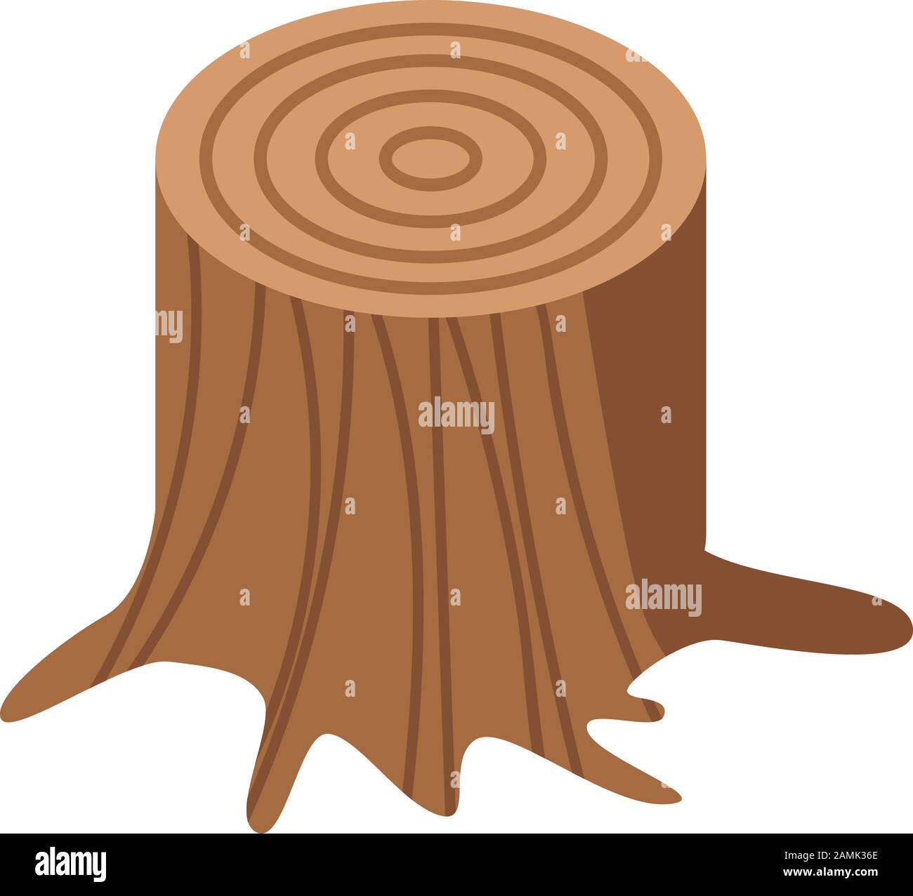 Wood stump icon, isometric style Stock Vector Image & Art - Alamy