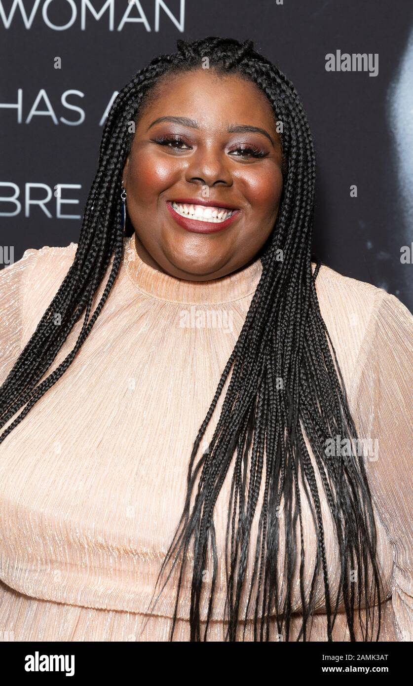 New York, NY - January 13, 2020: Angela Marie Rigsby attends premiere ...