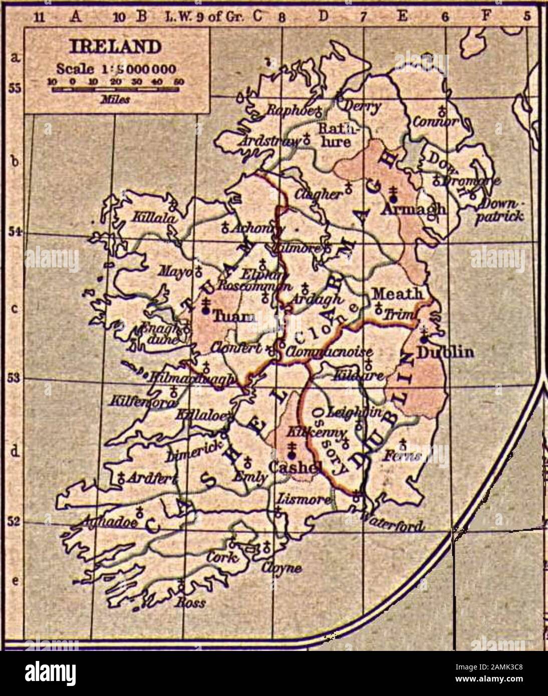 Old Maps Of Ireland High Resolution Stock Photography and Images - Alamy