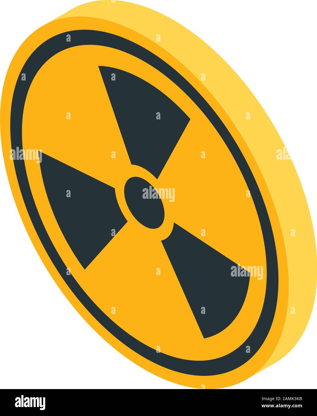 Circle modern radiation icon, isometric style Stock Vector Image & Art ...