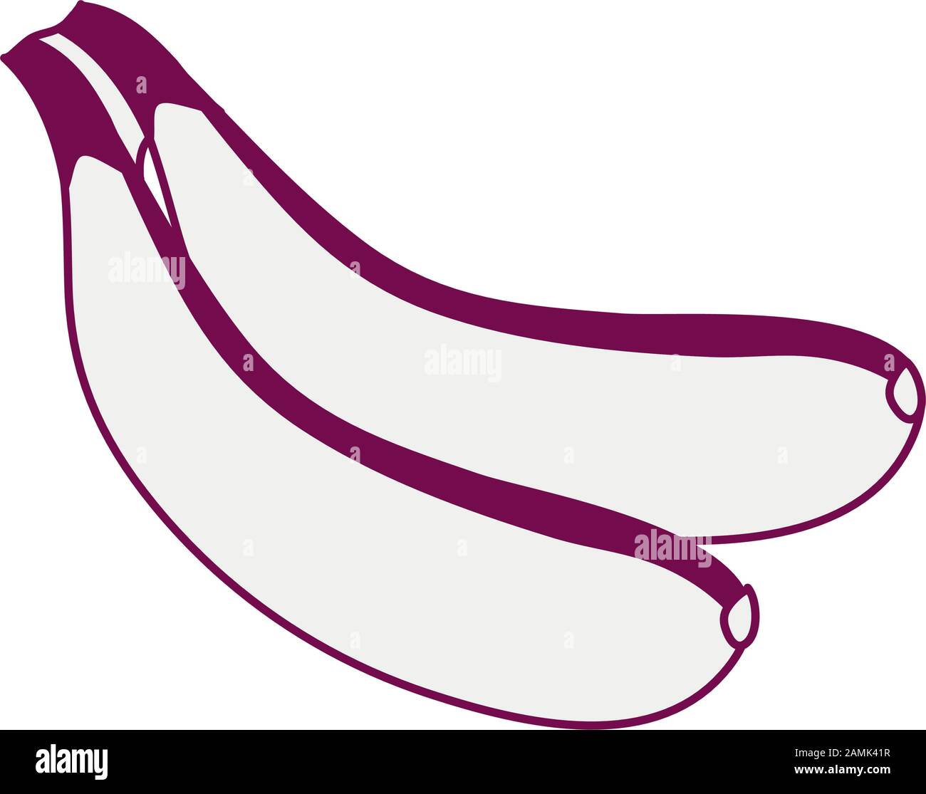 fresh banana fruit isolated icon Stock Vector Image & Art - Alamy