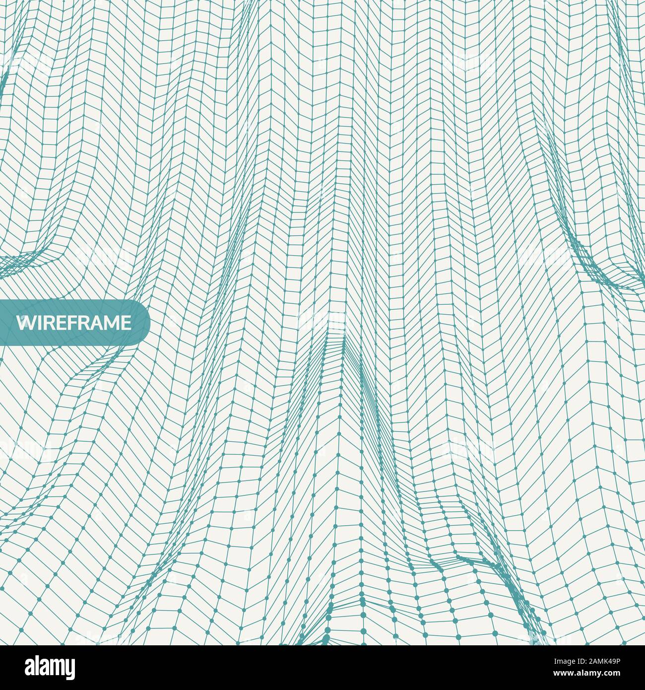 Network Abstract Background. 3d Technology Vector Illustration Stock ...