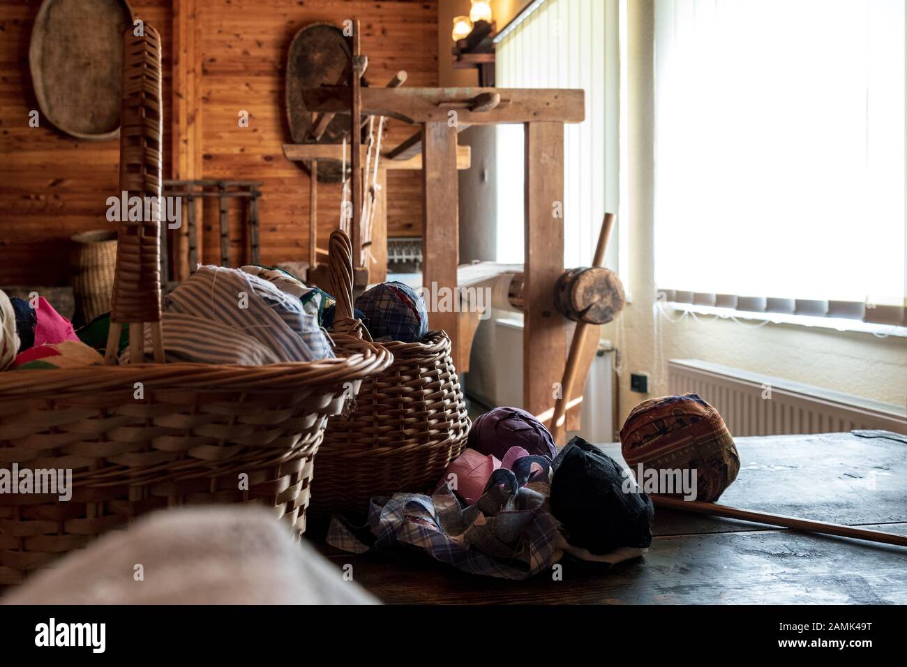 Rural objects in a small museum inside Stock Photo - Alamy