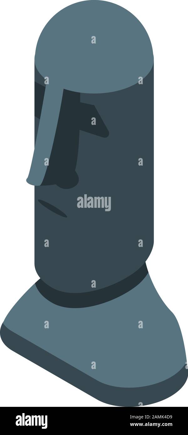 Ancient sculpture head icon, isometric style Stock Vector Image & Art ...