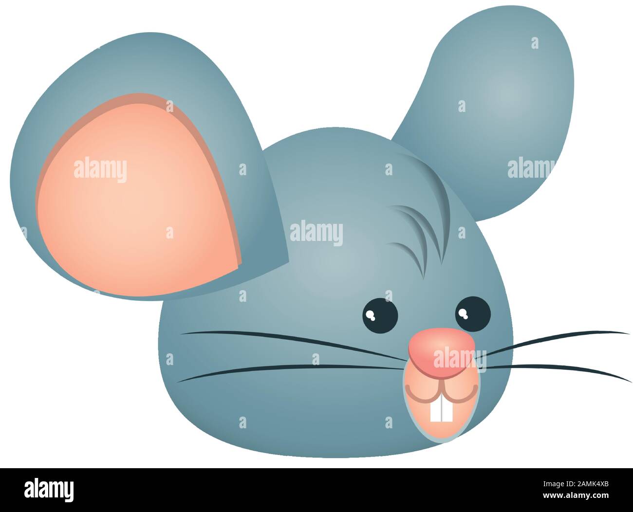 cute little mouse head character Stock Vector Image & Art - Alamy