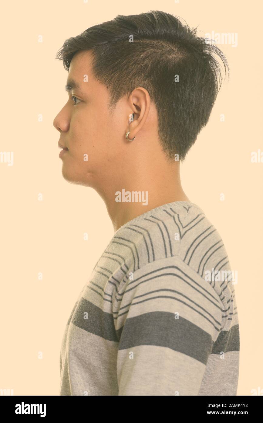 Close up profile filipino young hi-res stock photography and images - Alamy