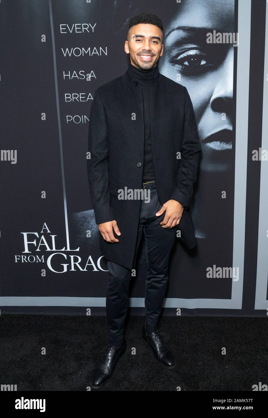 New York, NY - January 13, 2020: Matthew Law attends premiere of ...