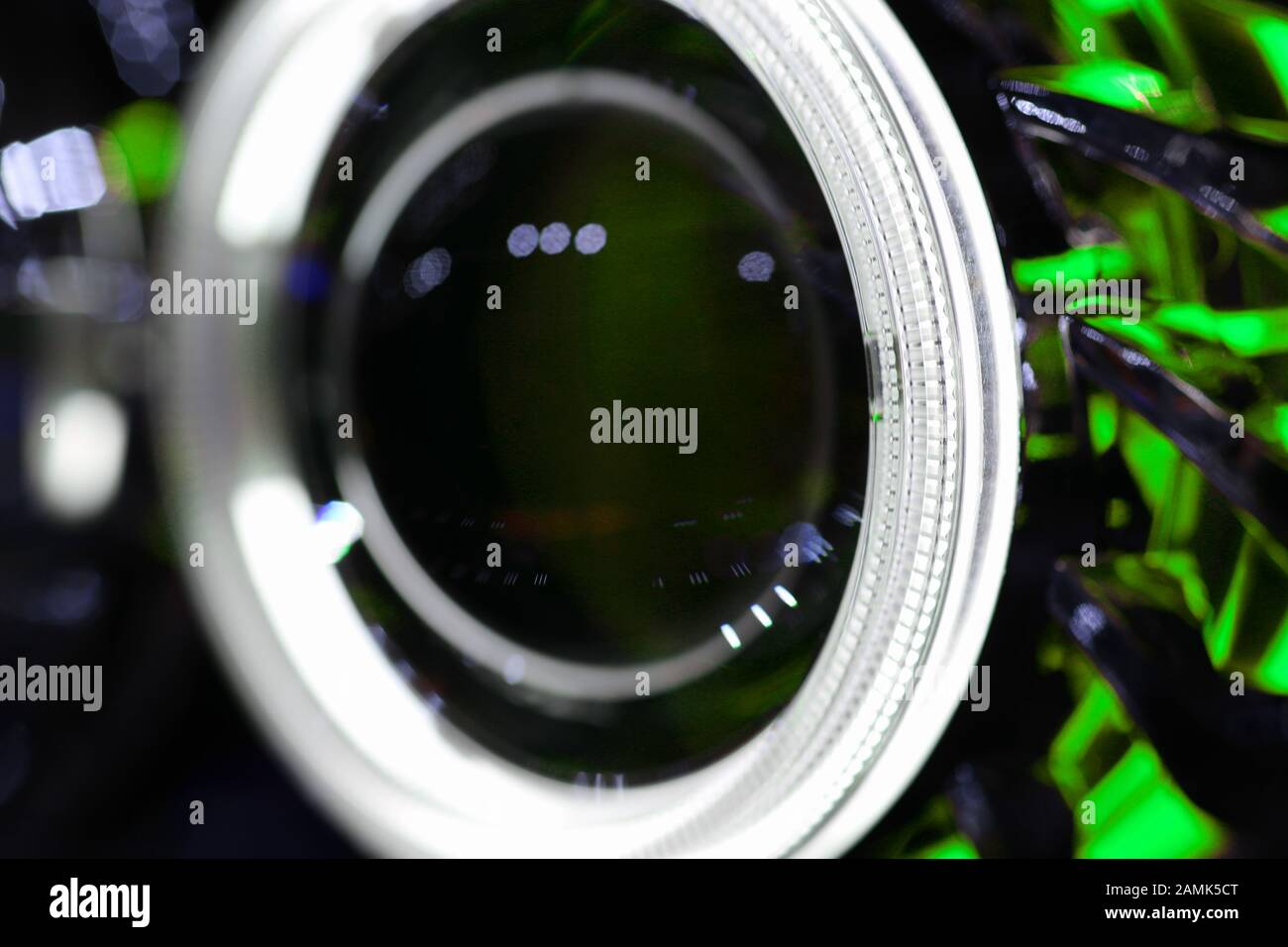 Abstract light background. Concept: car light tuning. Image with depth ...