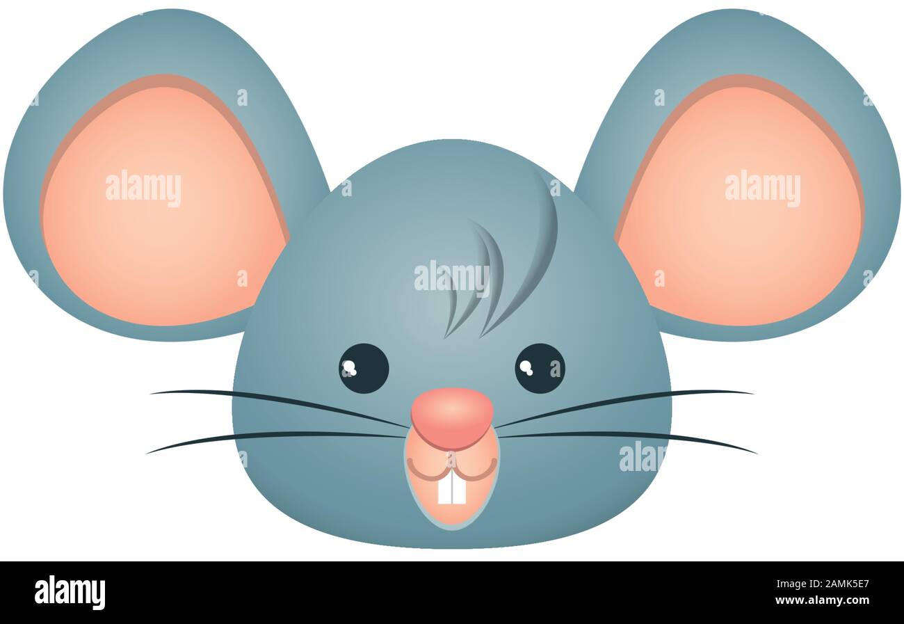 cute little mouse head character Stock Vector Image & Art - Alamy