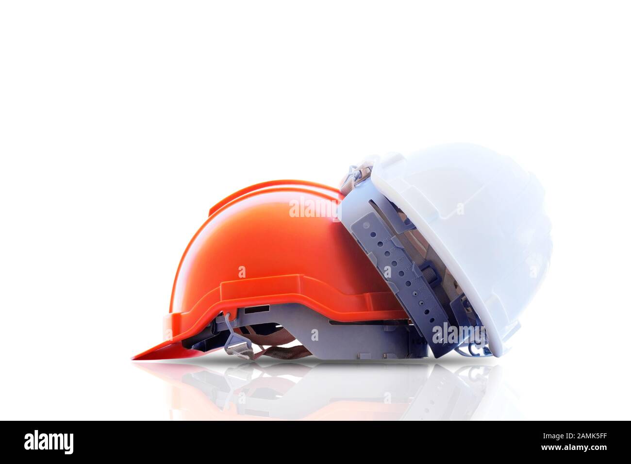 Safety helmet for mechanic on white background Stock Photo - Alamy