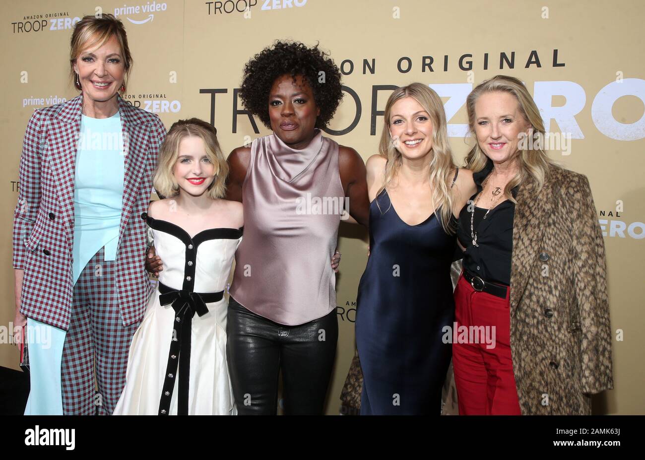 Los Angeles, Ca. 13th Jan, 2020. Allison Janney, McKenna Grace, Viola Davis, Lucy Alibar ...