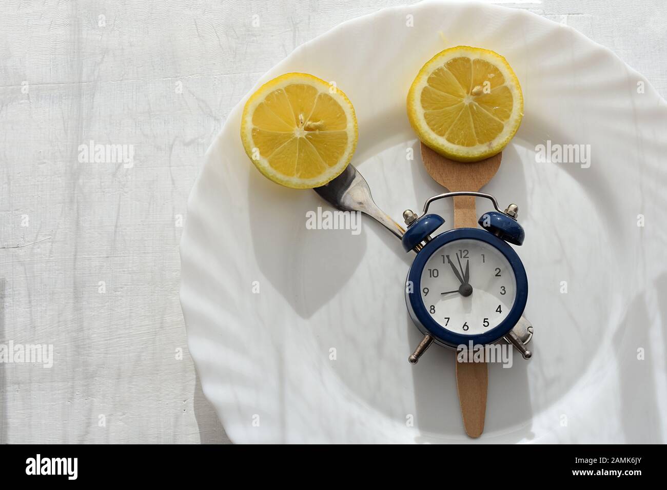 Eating control concept time hi-res stock photography and images - Alamy