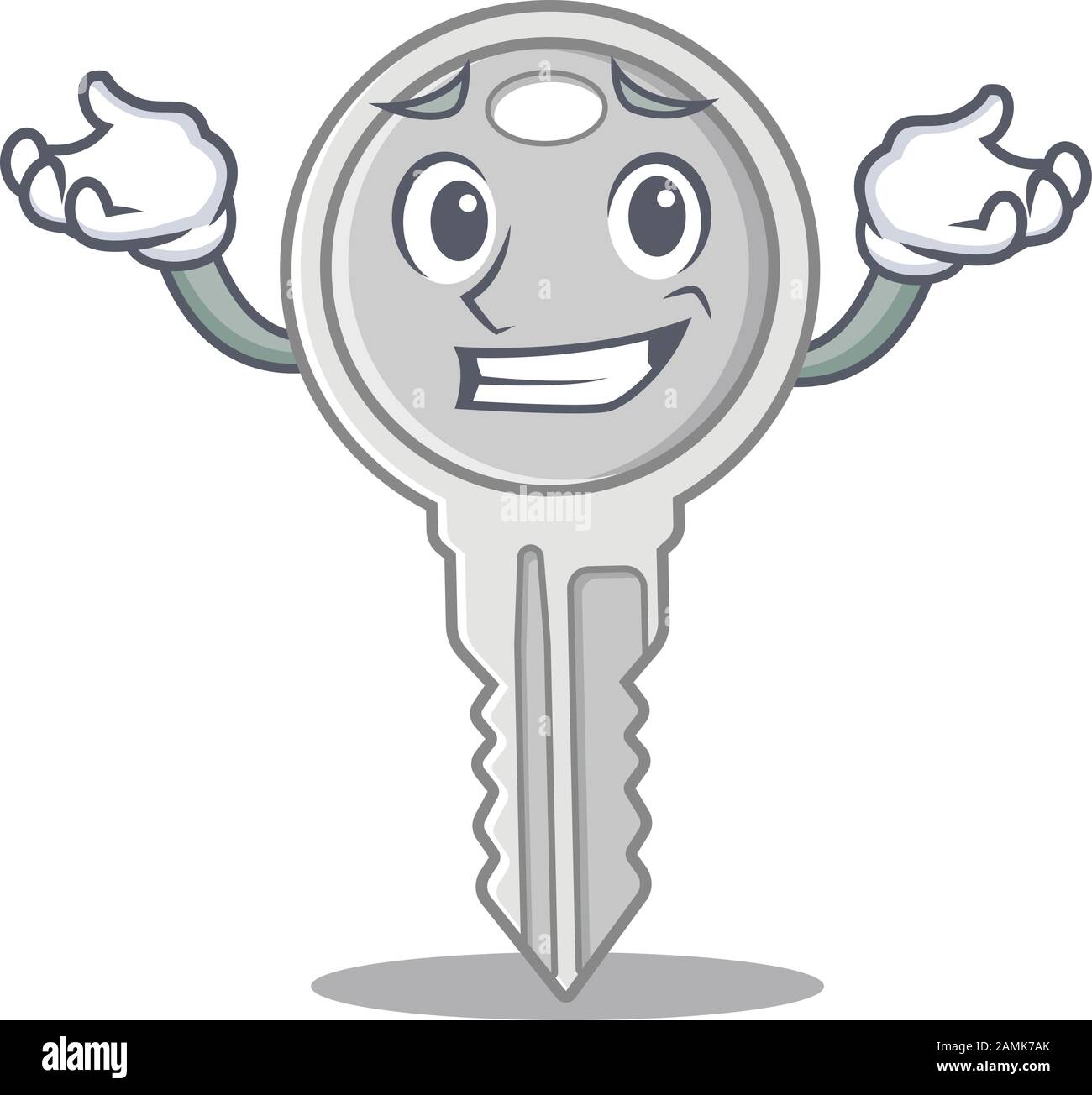 Super Funny Grinning key mascot cartoon style Stock Vector Image & Art ...