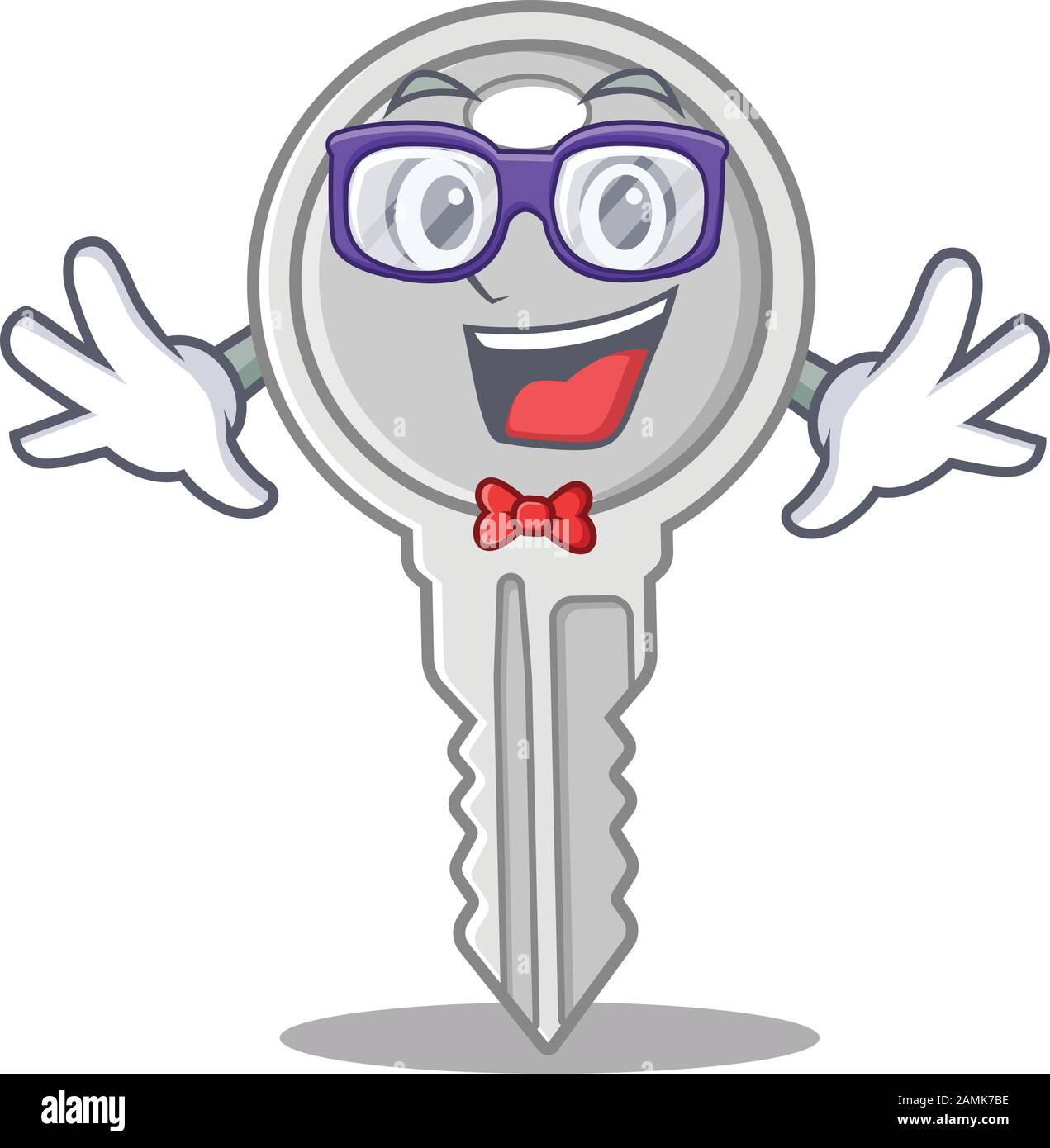cartoon character of Geek in key design Stock Vector Image & Art - Alamy