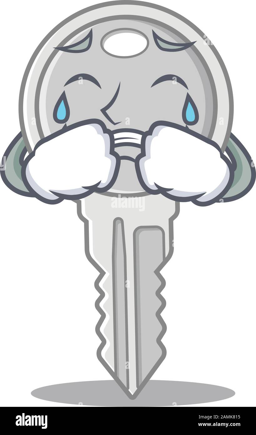Sad of key cartoon mascot with style Stock Vector Image & Art - Alamy