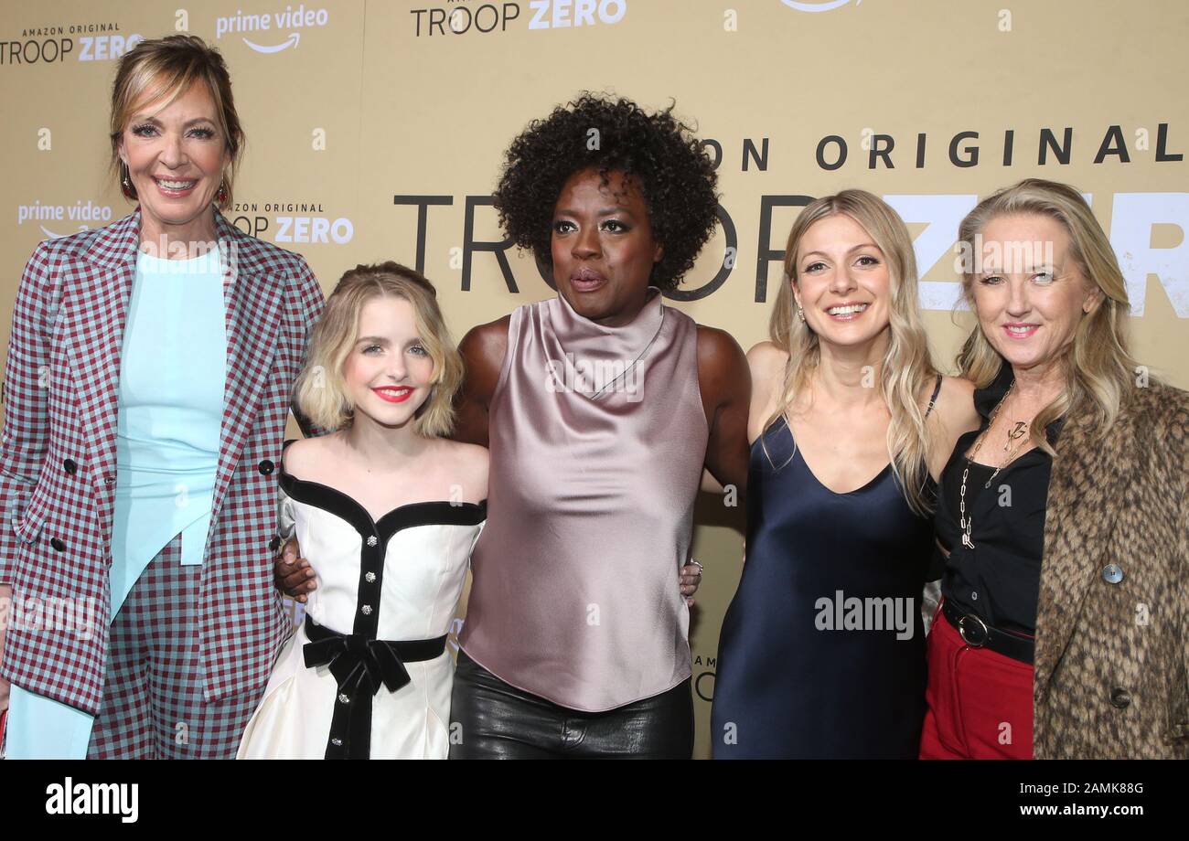 13 January 2020 - Los Angeles, California - Allison Janney, McKenna Grace, Viola Davis, Lucy ...