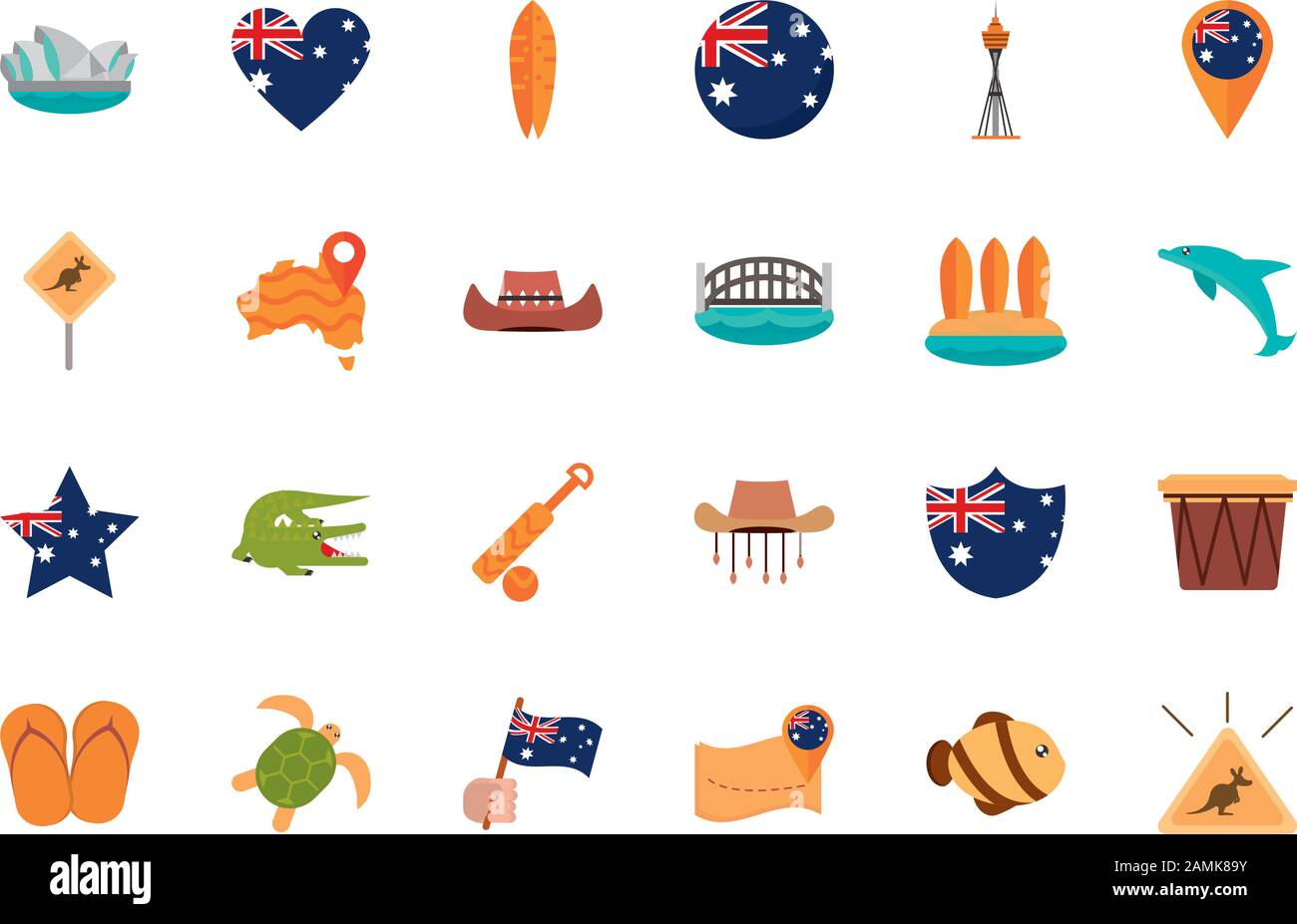 Australian sites Stock Vector Images - Alamy