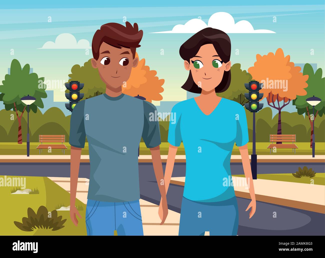 Street walking sign in Stock Vector Images - Alamy