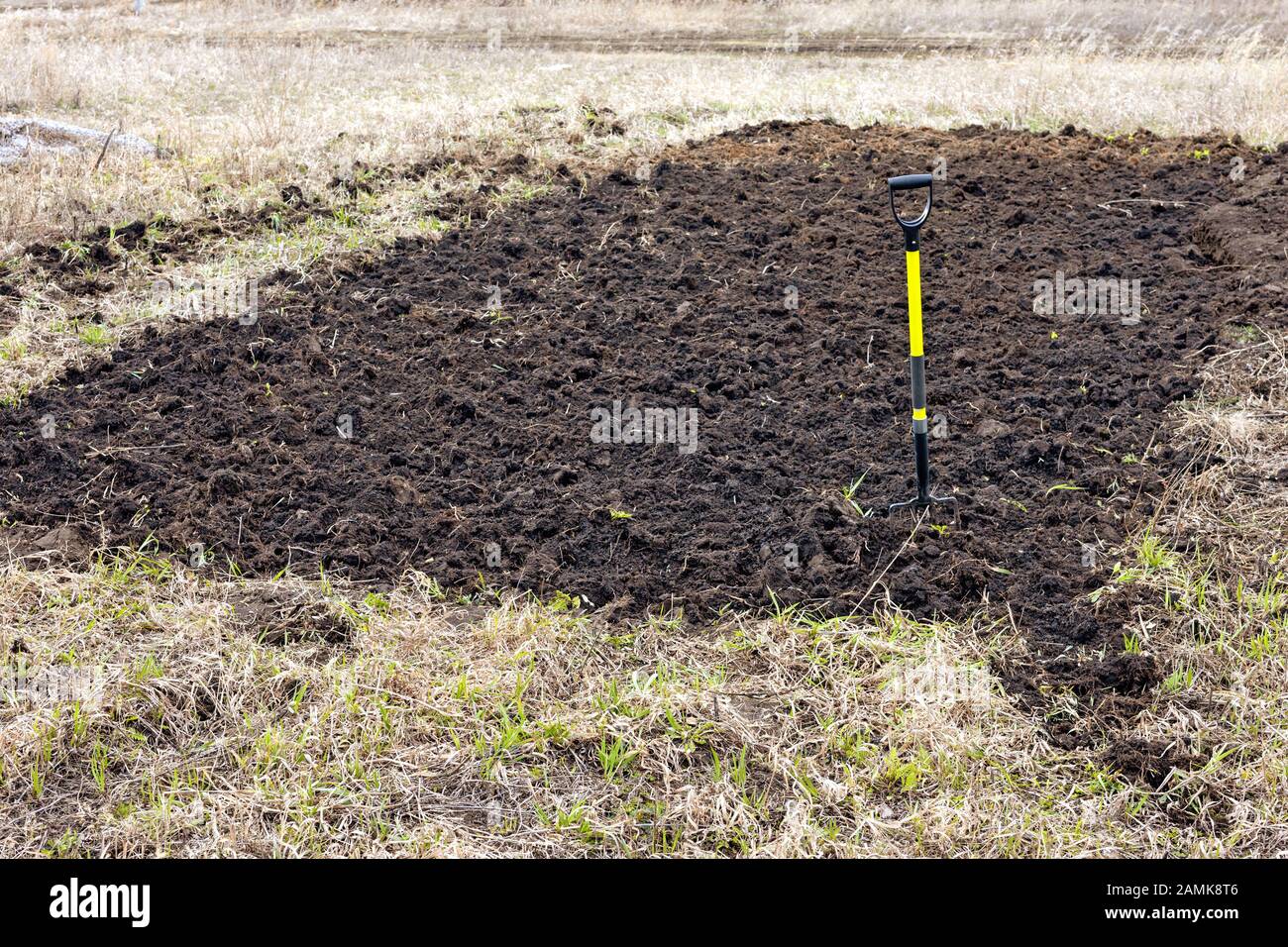 Preparing garden bed soil hi-res stock photography and images - Alamy
