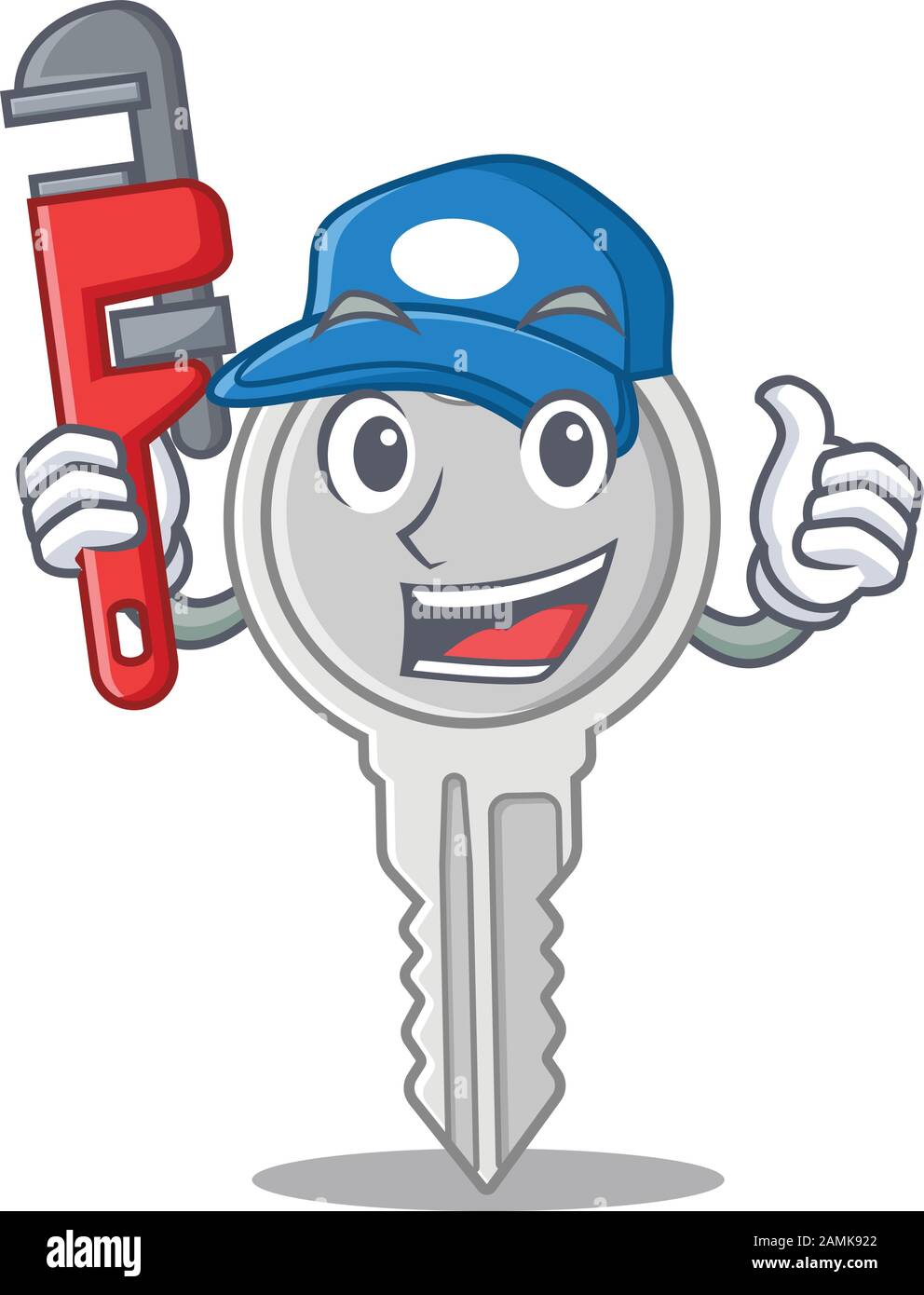 Cool Plumber key on mascot picture style Stock Vector Image & Art - Alamy