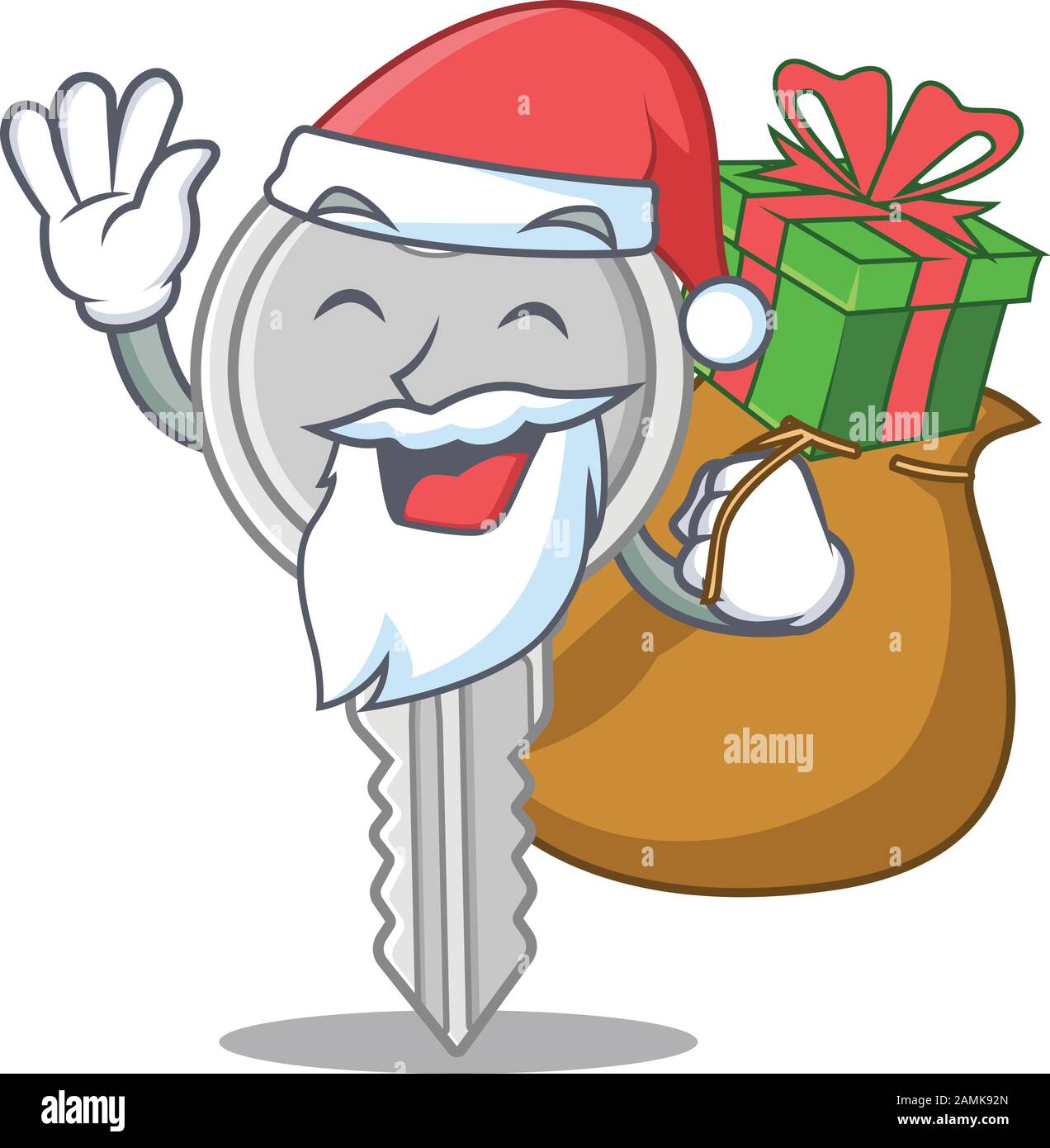 Cartoon character lock gift box Stock Vector Images - Alamy