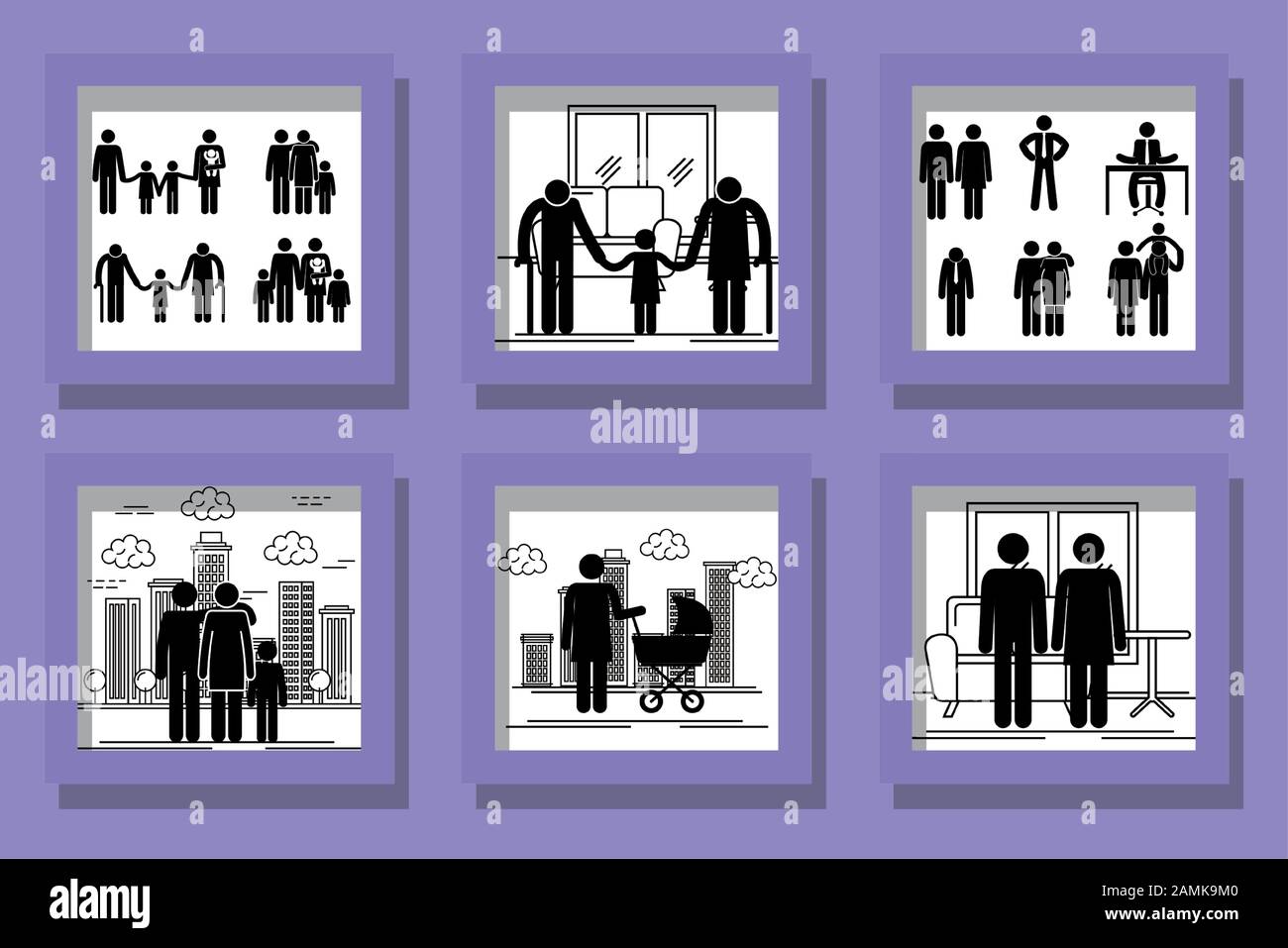 Child silhouette bundle Stock Vector Images - Alamy