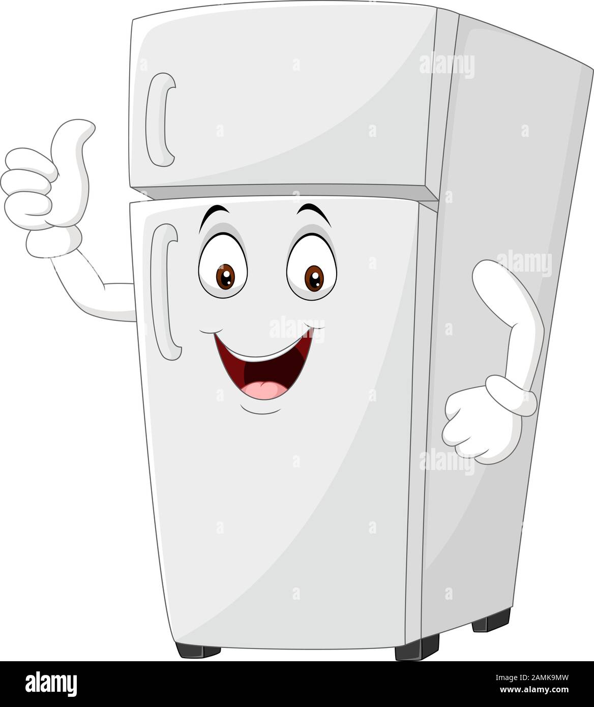 Clean Out Refrigerator Cartoon