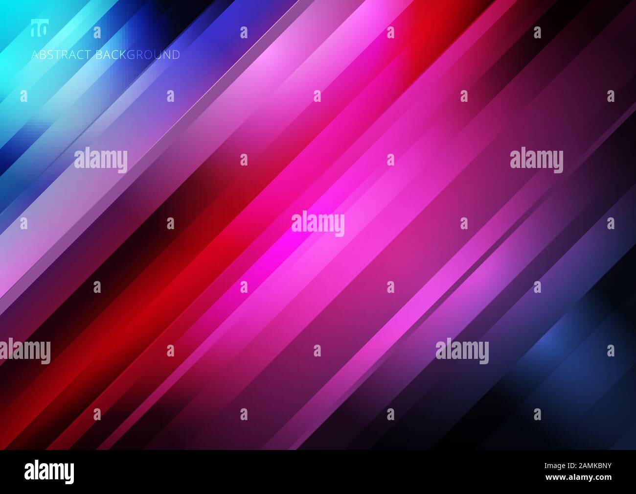 Abstract striped diagonal geometric lines pattern technology on colorful gradients background ...
