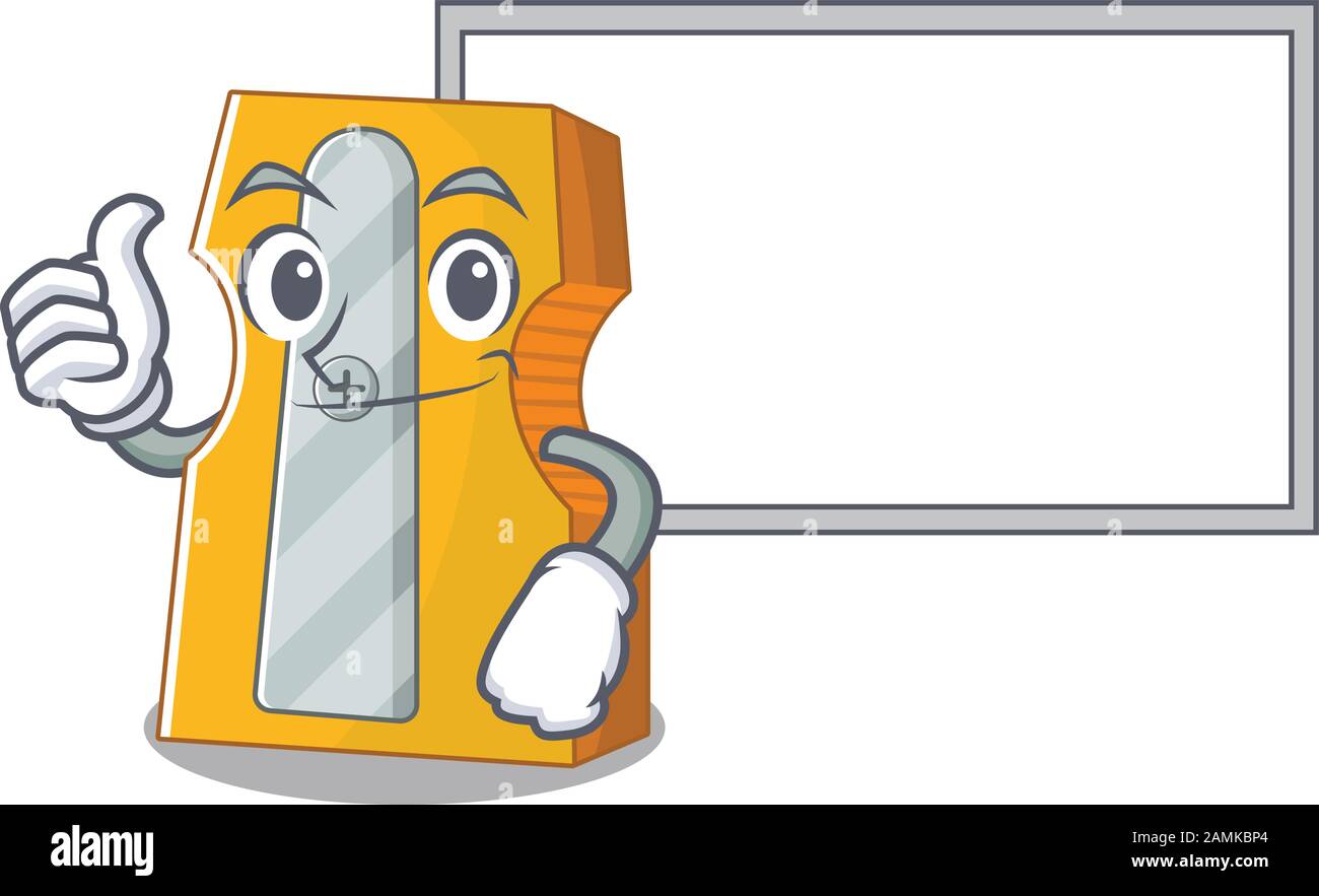 Cartoon Face With Sharpener