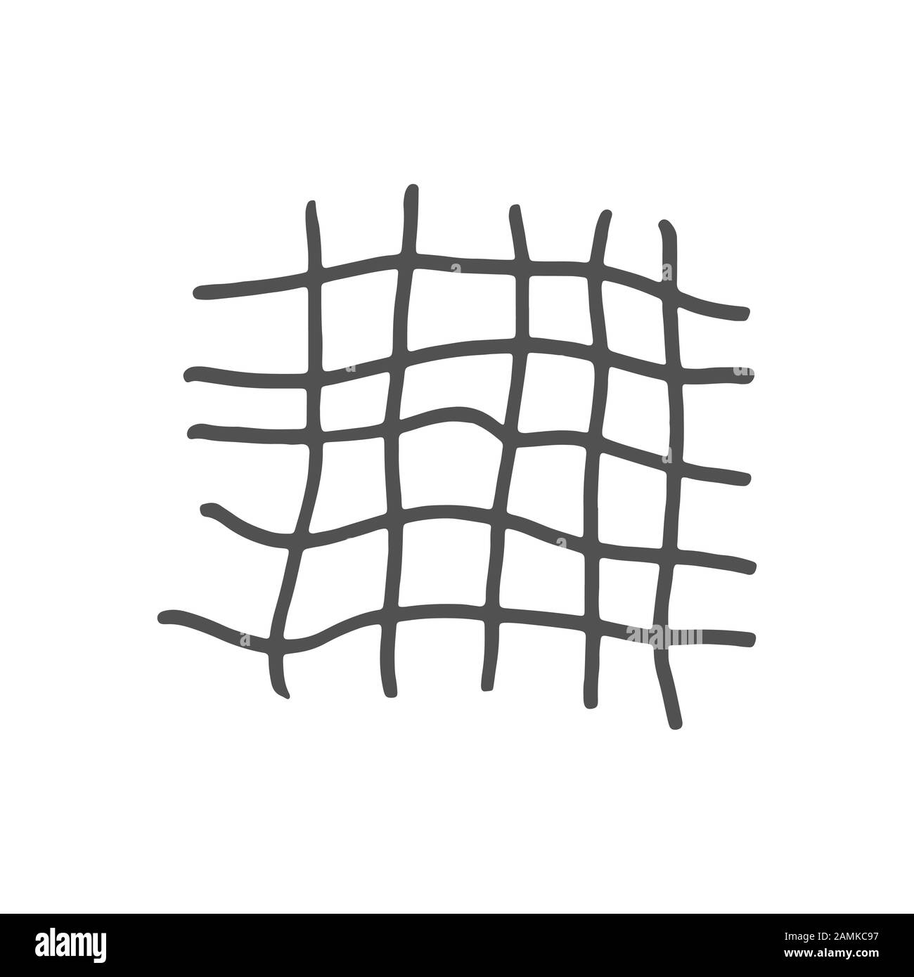 Hand drawn gray grid. Vector illustration. Stroke ink and marker Stock ...