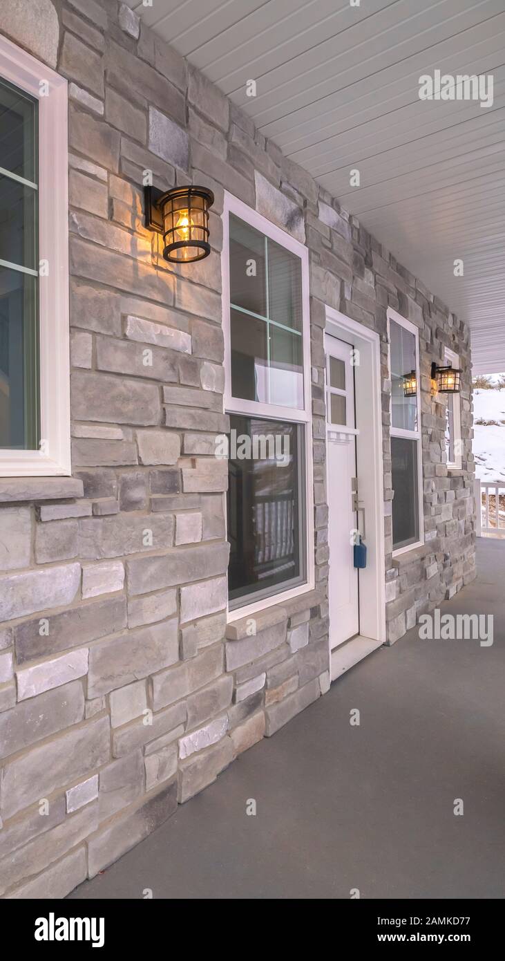 Long narrow porch hi-res stock photography and images - Alamy