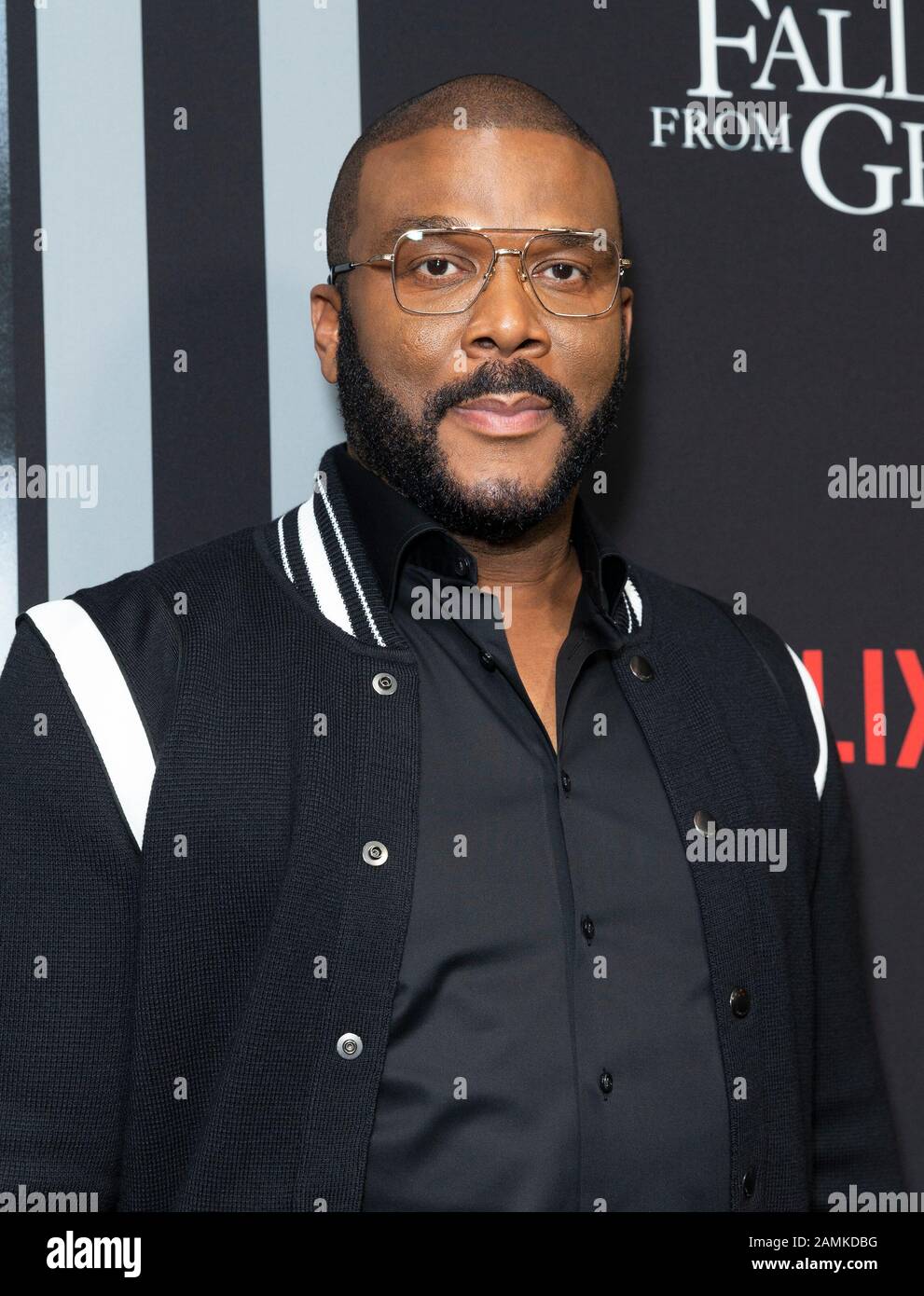 Tyler Perry wearing dress by Givenchy attends premiere of Netflix A ...