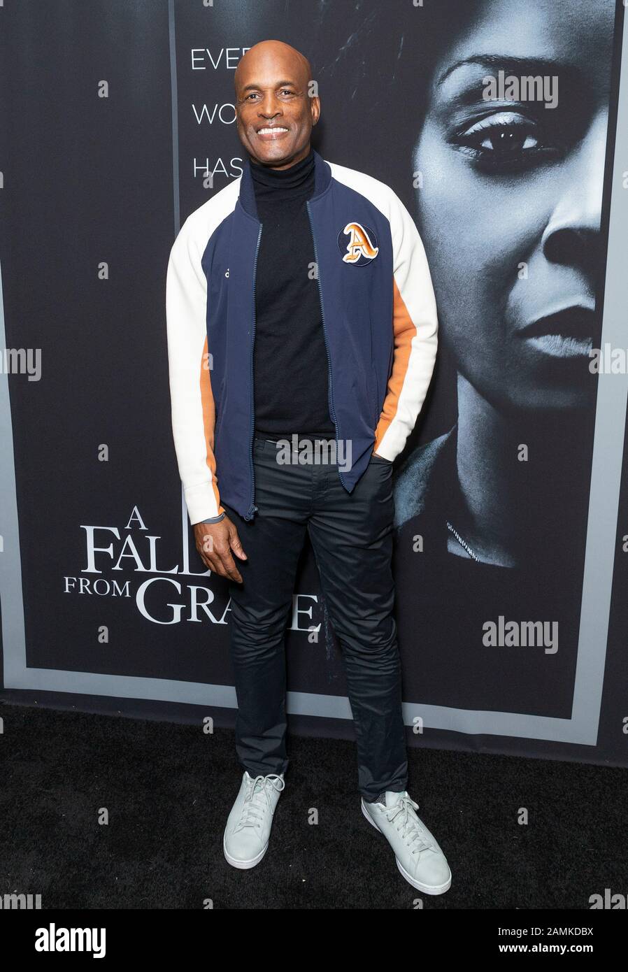 Kenny Leon attends premiere of Netflix A Fall From Grace at Metrograph ...