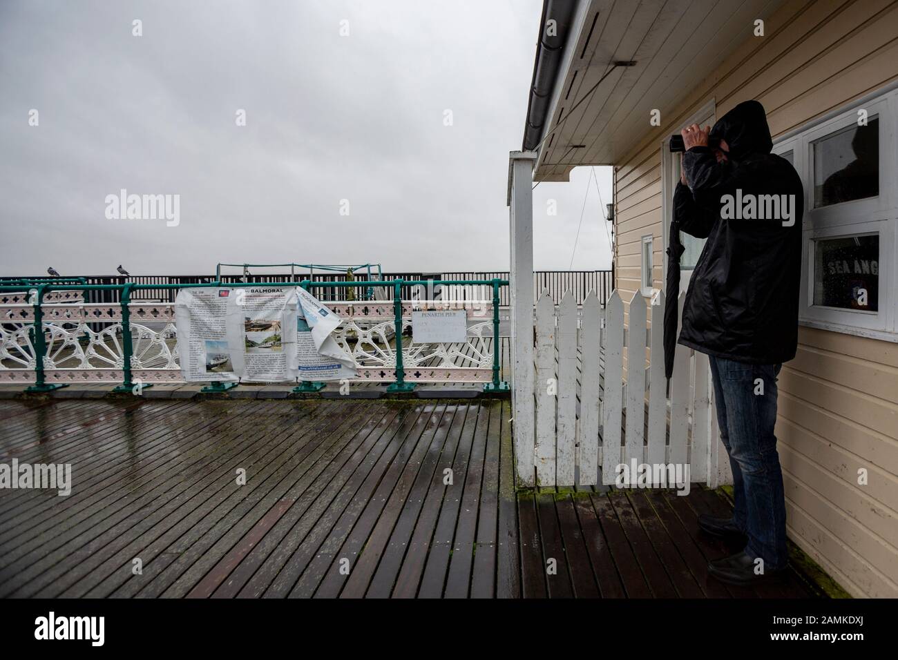 Rainy Weather in the Welsh Capital of Cardiff, UK Stock Photo - Alamy
