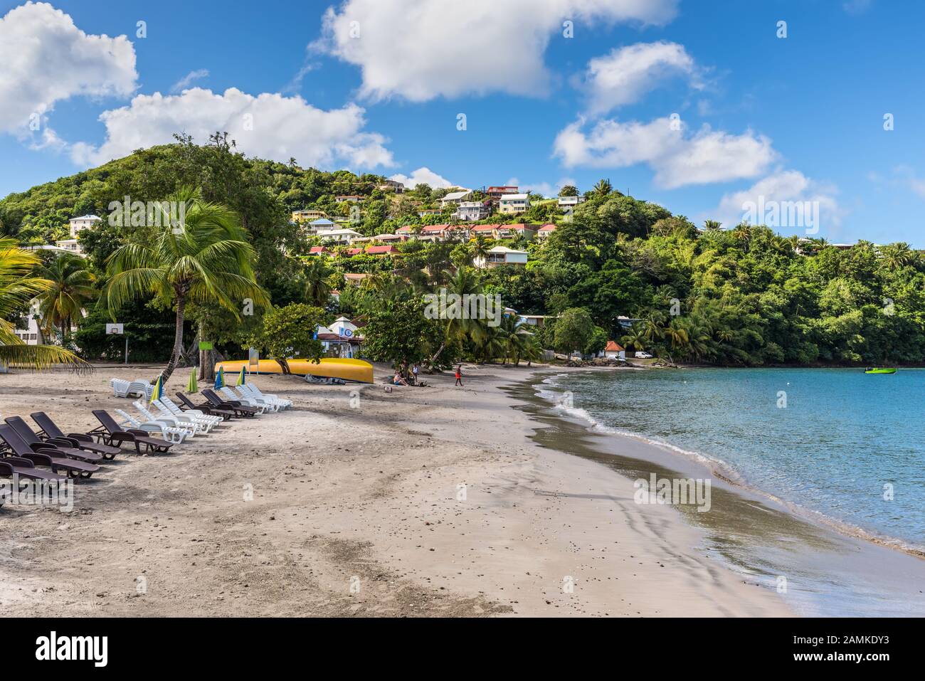 Les Trois-Ilets, Martinique - December 13, 2018: Topical Anse-a-l'Ane ...