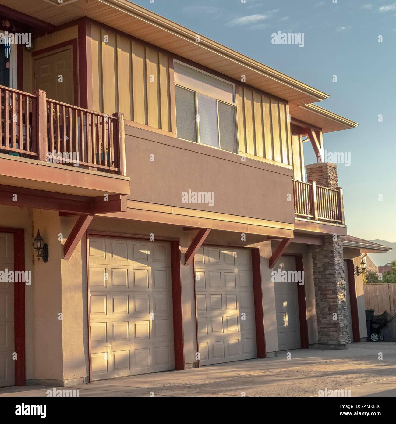 Square Large luxury house or small apartment block Stock Photo - Alamy