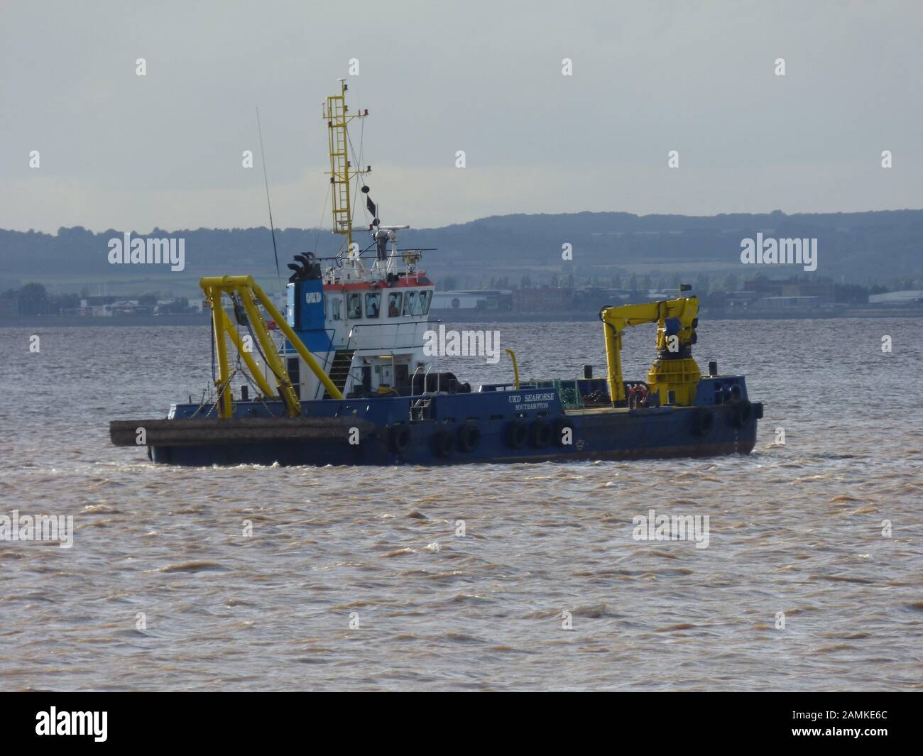 UK Seahorse dredging in the River Humber Estuary off Hull, Yorkshire ...