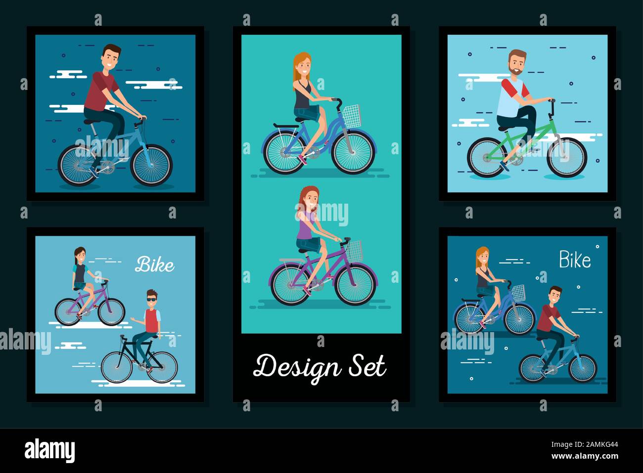 Road racing bikes Stock Vector Images - Alamy