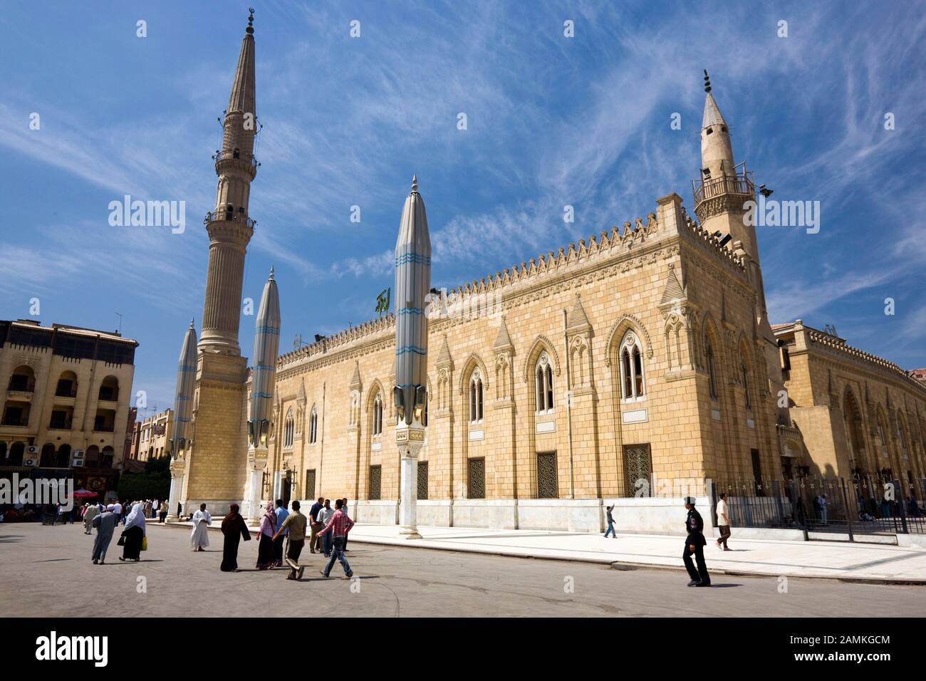 Al-Hussein Mosque, al Husayn msoque, at old Cairo, Islamic area, cairo ...