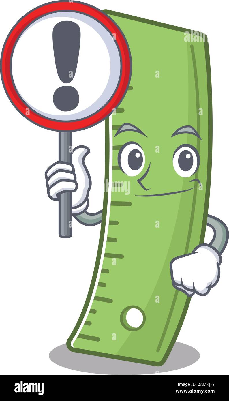 cool and funny ruler raised up a Sign Stock Vector Image & Art - Alamy