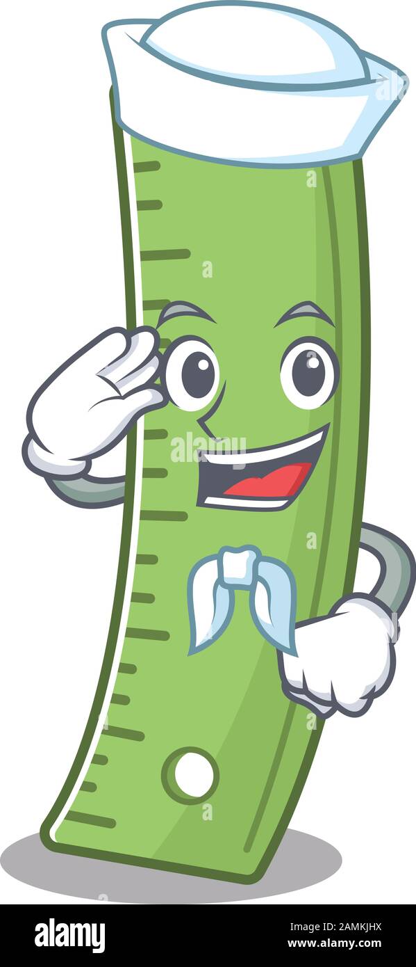 A mascot design of ruler Sailor wearing hat Stock Vector Image & Art ...
