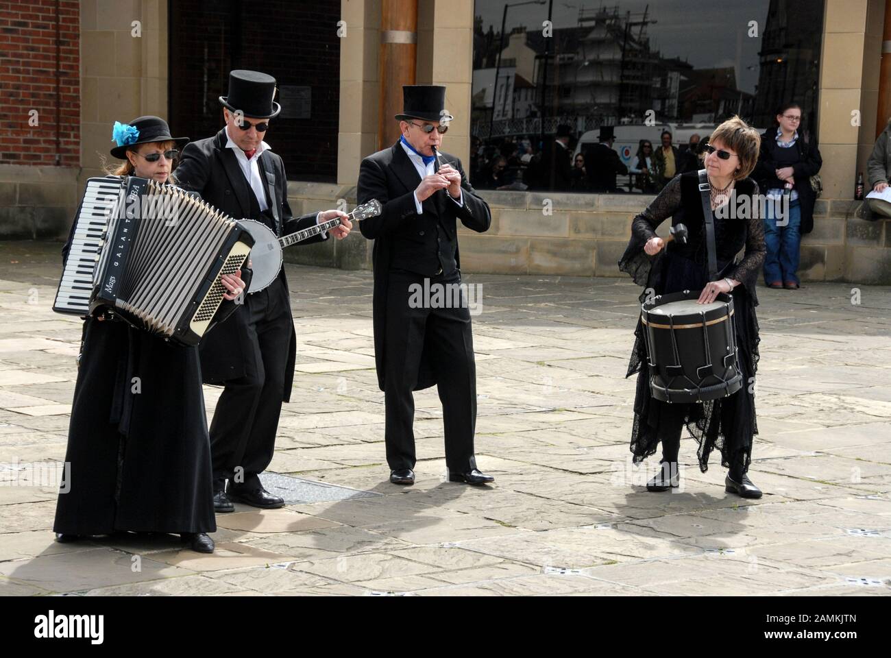 Goth Convention weekend at Whitby, North Yorkshire. A The Jet Set ...