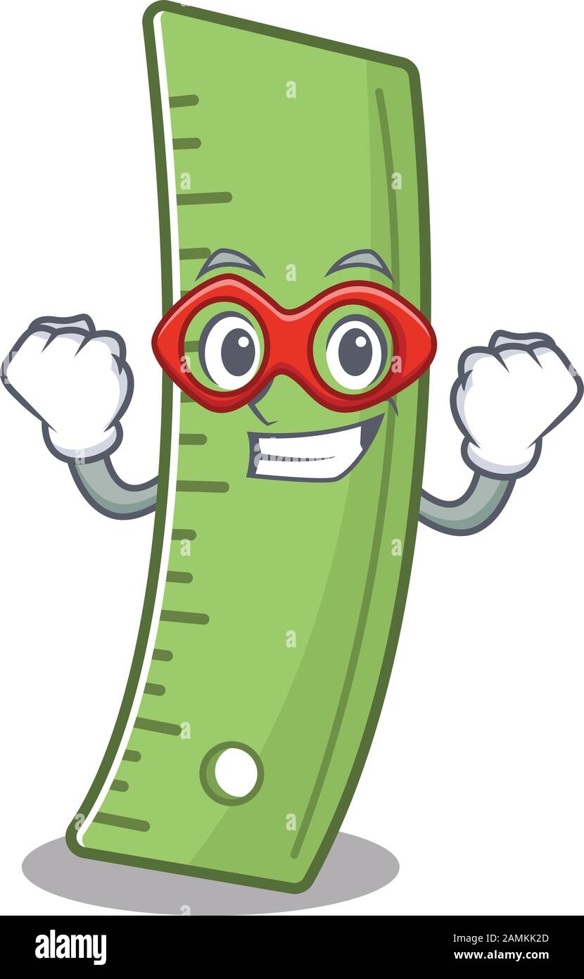 Smiley mascot of ruler dressed as a Super hero Stock Vector Image & Art ...