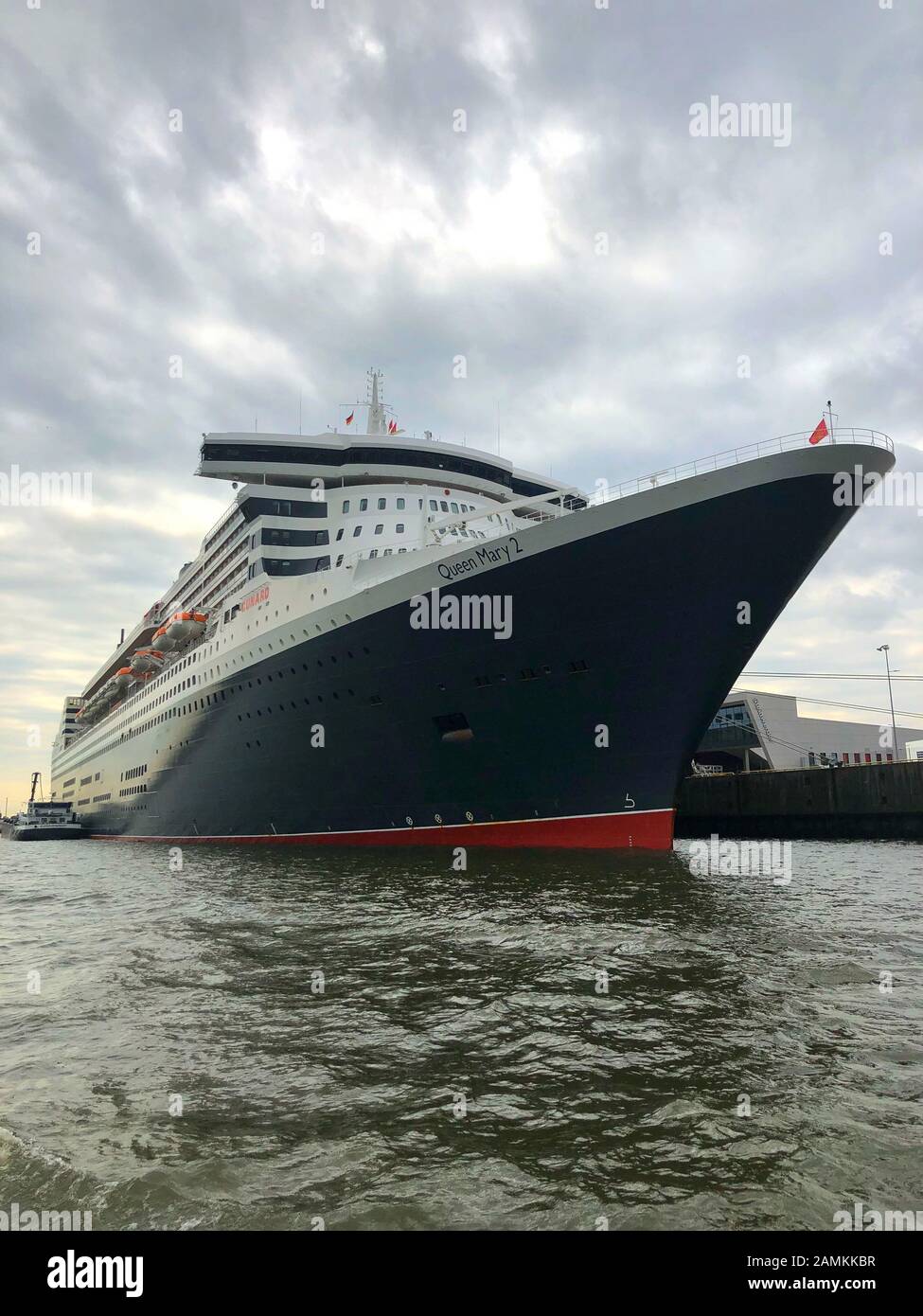 Hamburg,Germany - August 17,2018: Luxury transatlantic ocean liner at ...