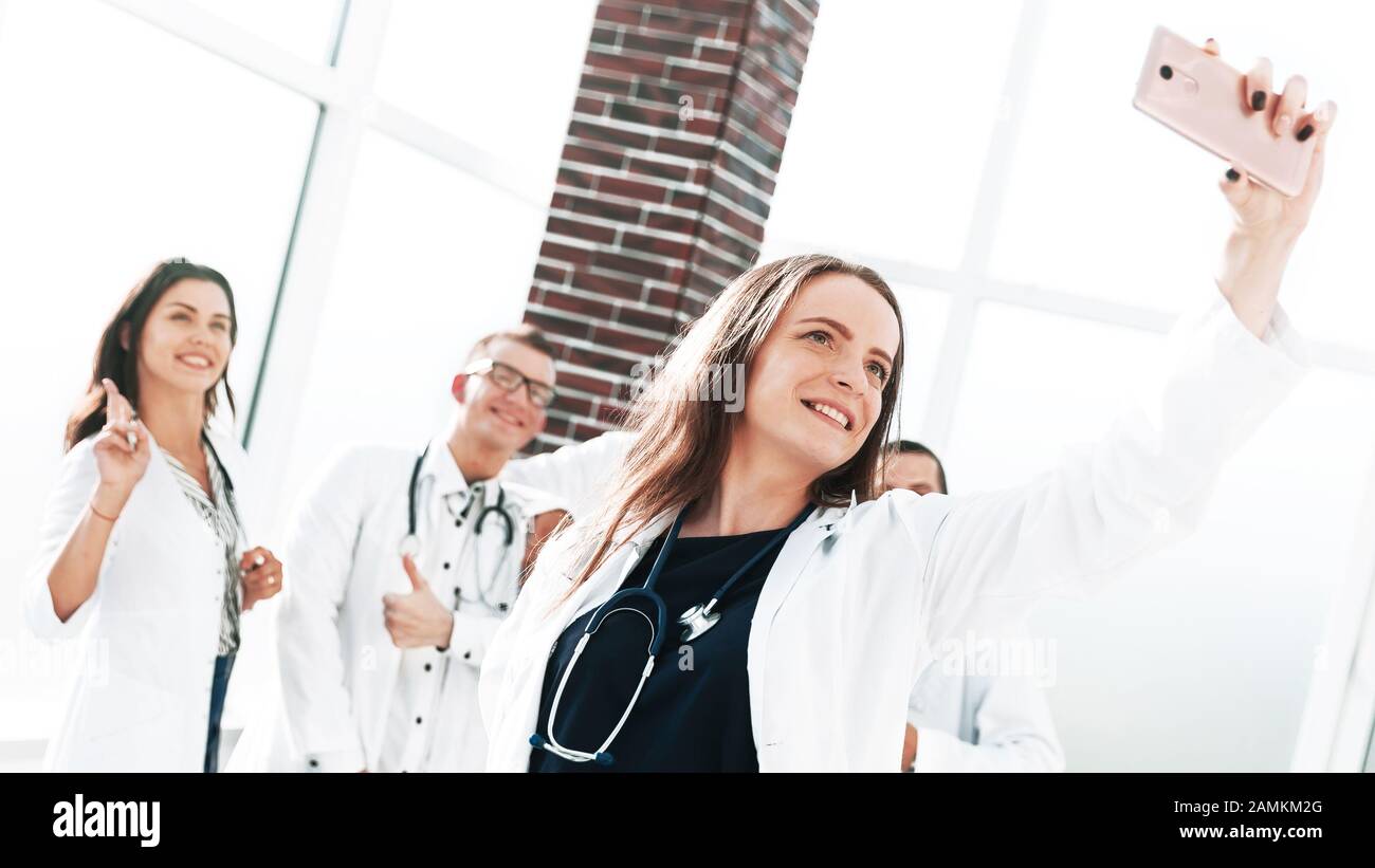 Medical doctor team taking selfie hi-res stock photography and images ...