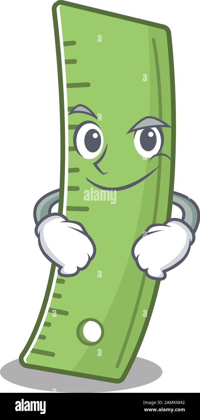Cool ruler mascot character with Smirking face Stock Vector Image & Art ...