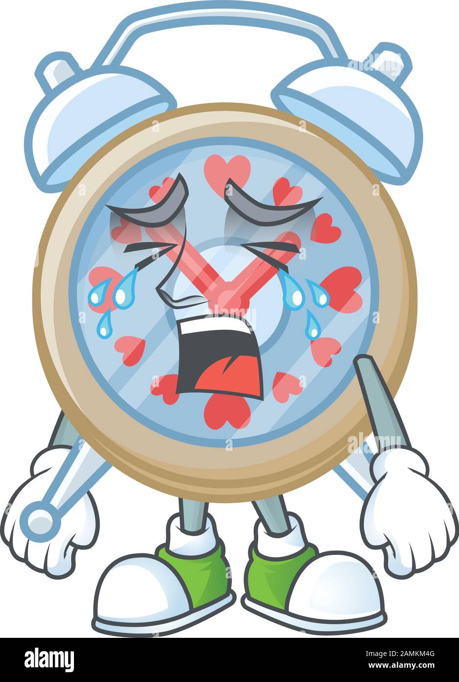 Happy clock sad clock Stock Vector Images - Alamy